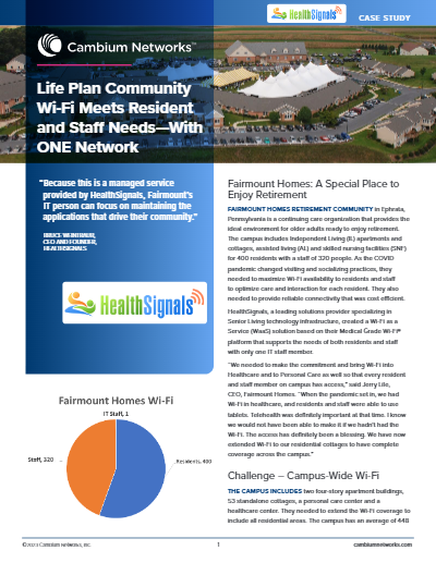 Life Plan Community Wi-Fi Meets Resident and Staff Needs—With ONE ...