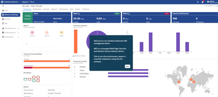cnMaestro NSE Management Guided Demo Form - Cambium Networks